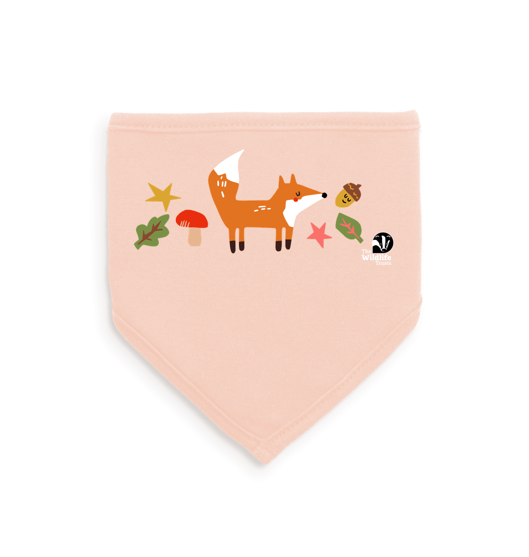 Woodland Fox Dribble Bib | Official Wildlife Trusts Shop