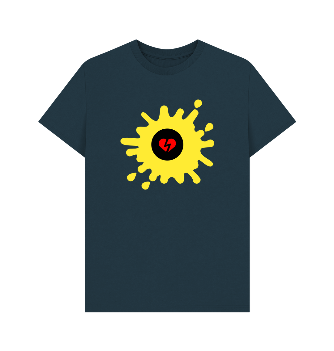 Broken Heart Splatter Balls Straight TShirt