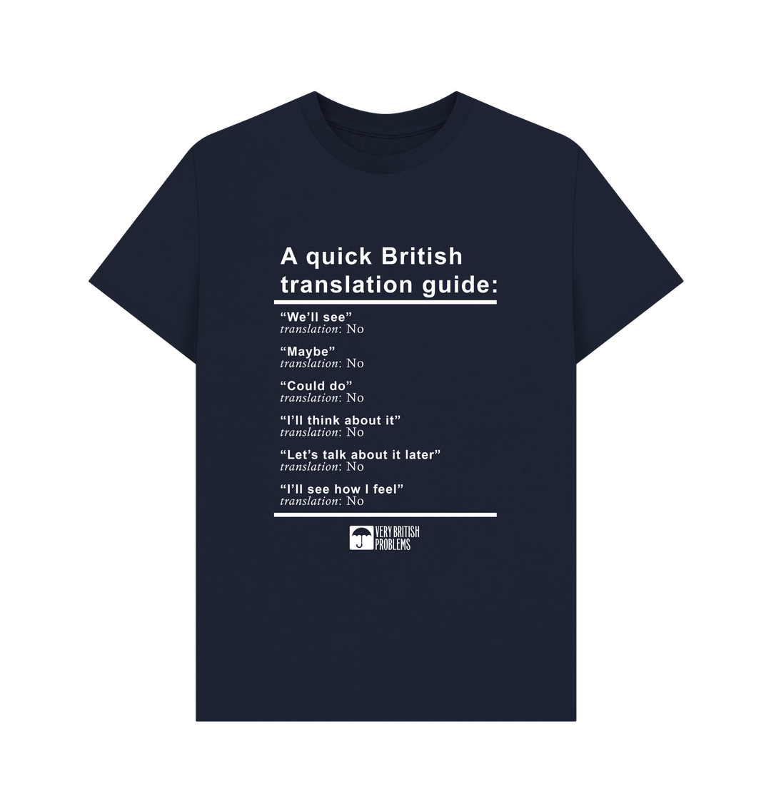 A Quick British Translation Guide T-shirt