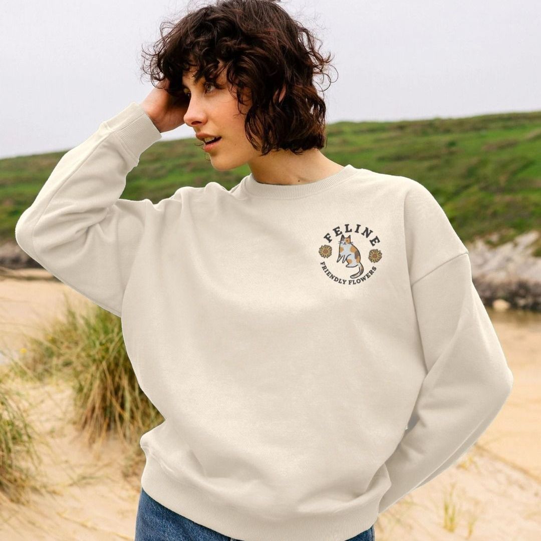 Feline Friendly Flowers Oversized Jumper | Cats Protection