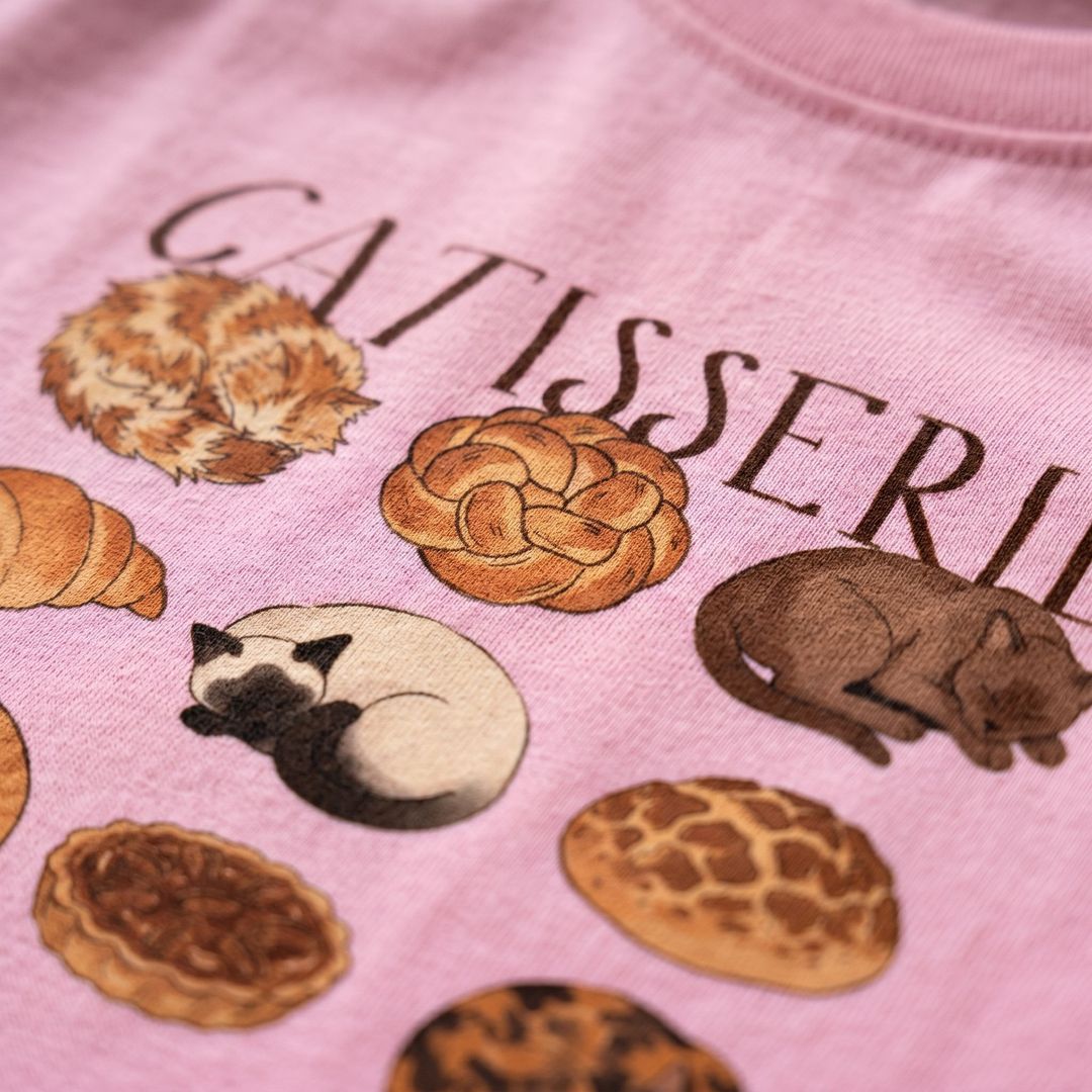 Croissant T-Shirt | Cat Bakery T-Shirt | Battersea