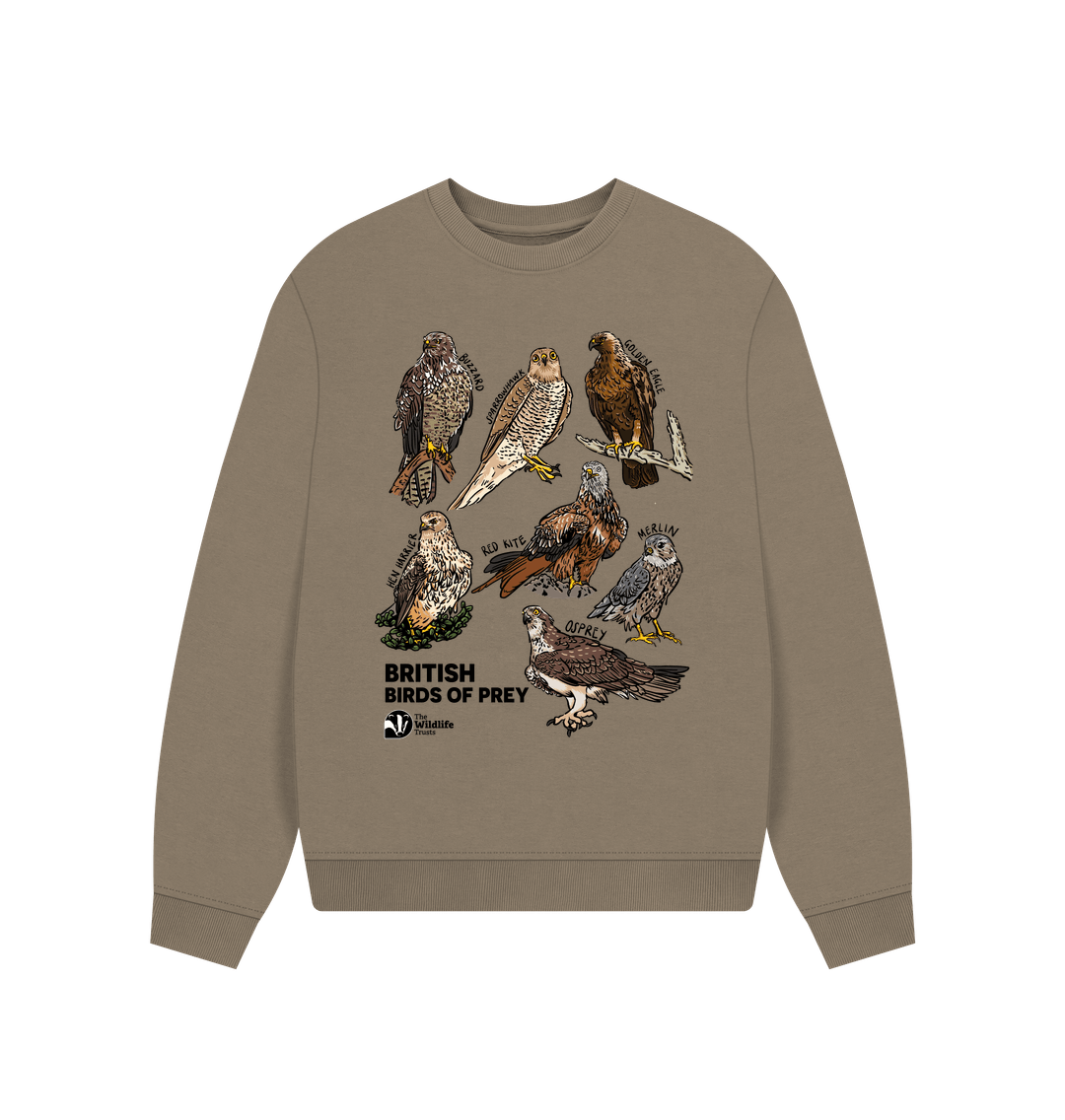 British Birds Of Prey Oversized Women's Jumper