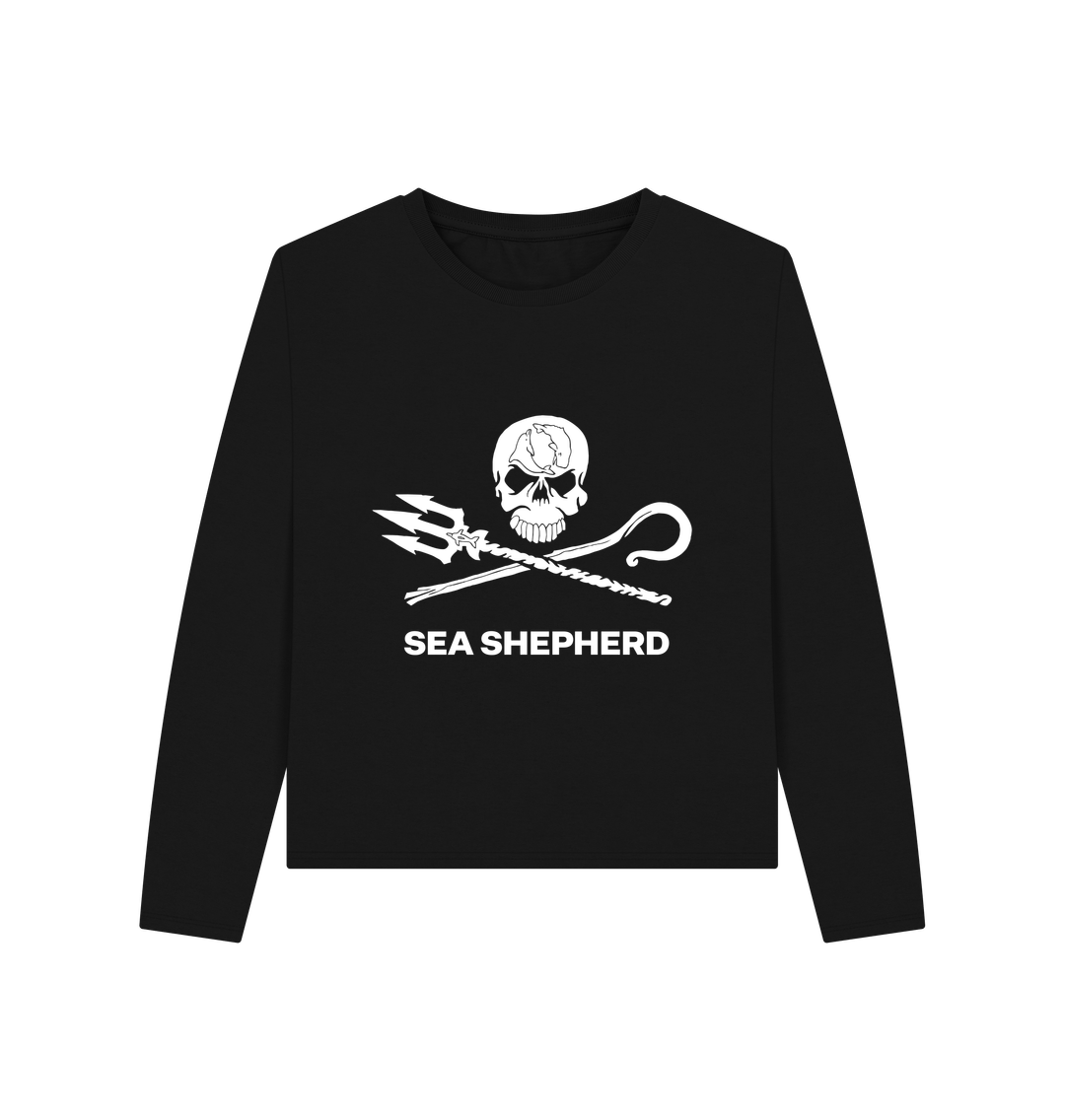 Women's Sea Shepherd Jolly Roger Heavyweight Long Sleeve T-shirt