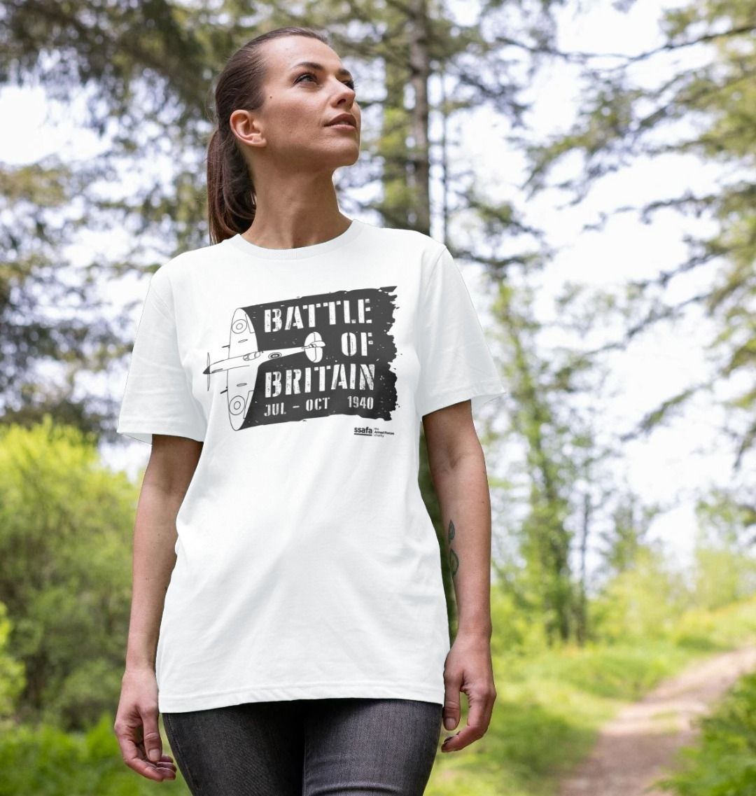 SSAFA Battle of Britain Spitfire T-shirt (White) | SSAFA Store