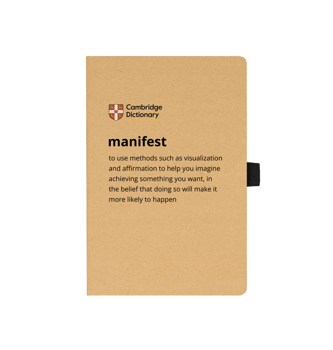 Manifest Notebook | Cambridge Dictionary