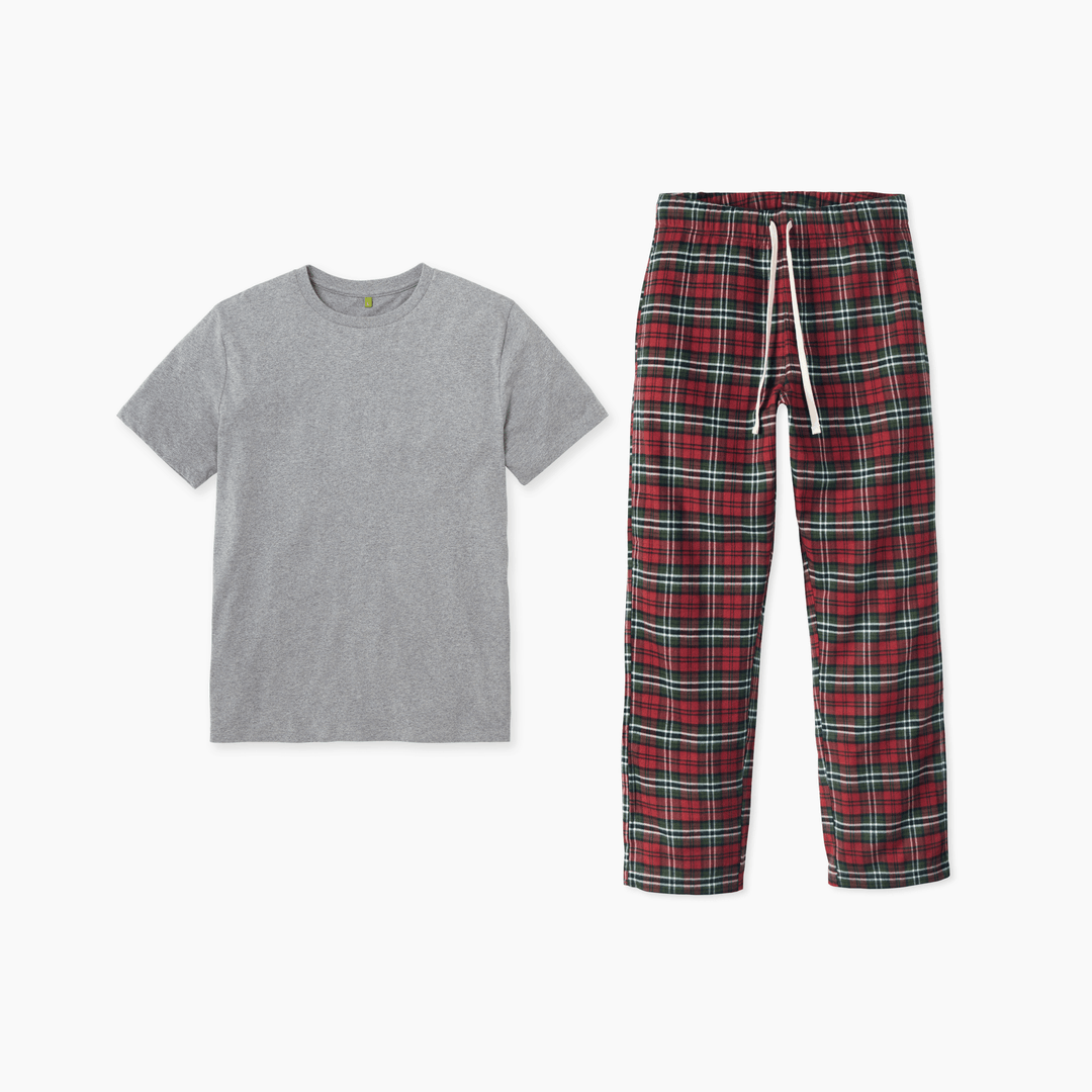 Men's Pyjama Set | Mens Flannel Pyjamas Set | Rapanui