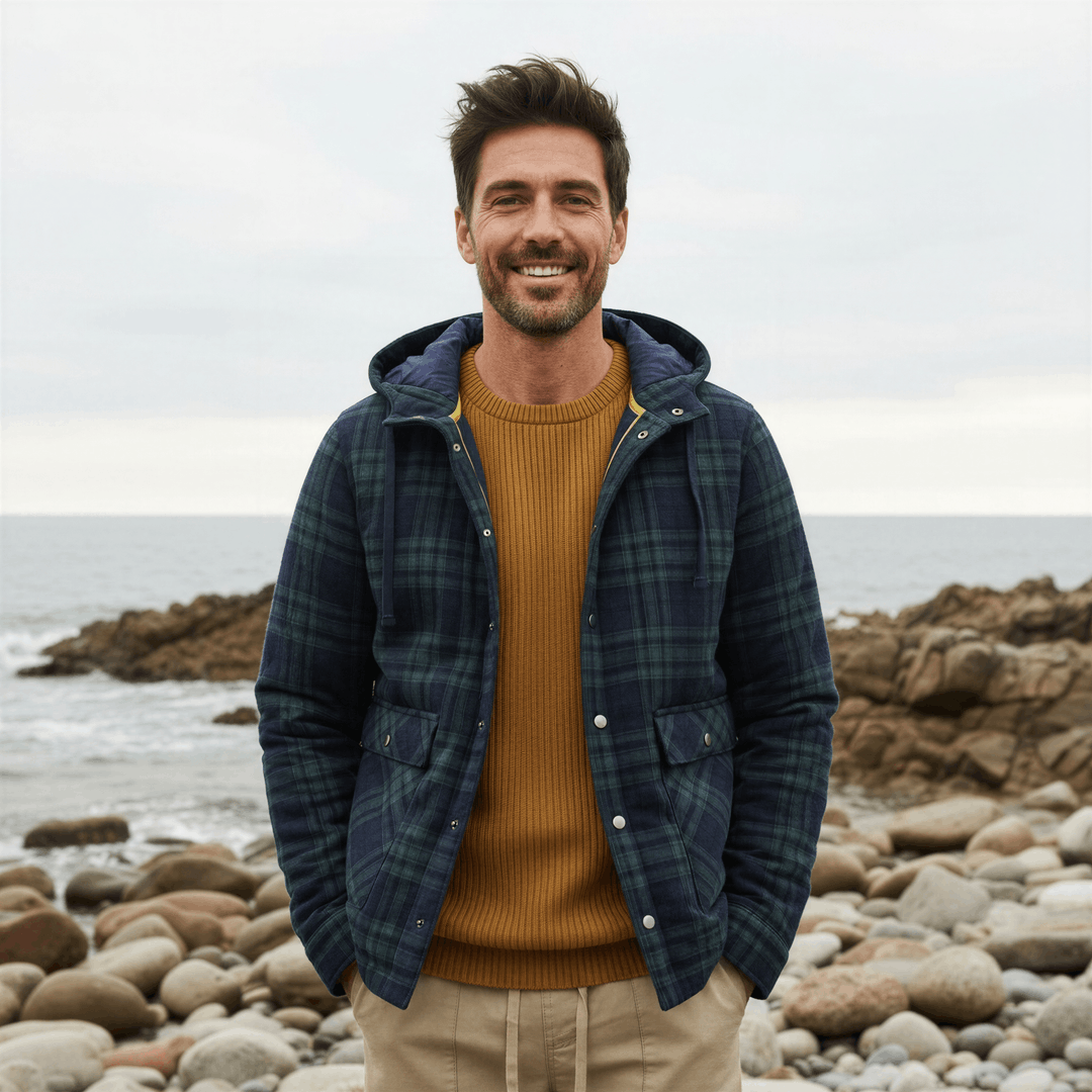 Men's Flannel Jacket & Knit Jumper Bundle | Rapanui