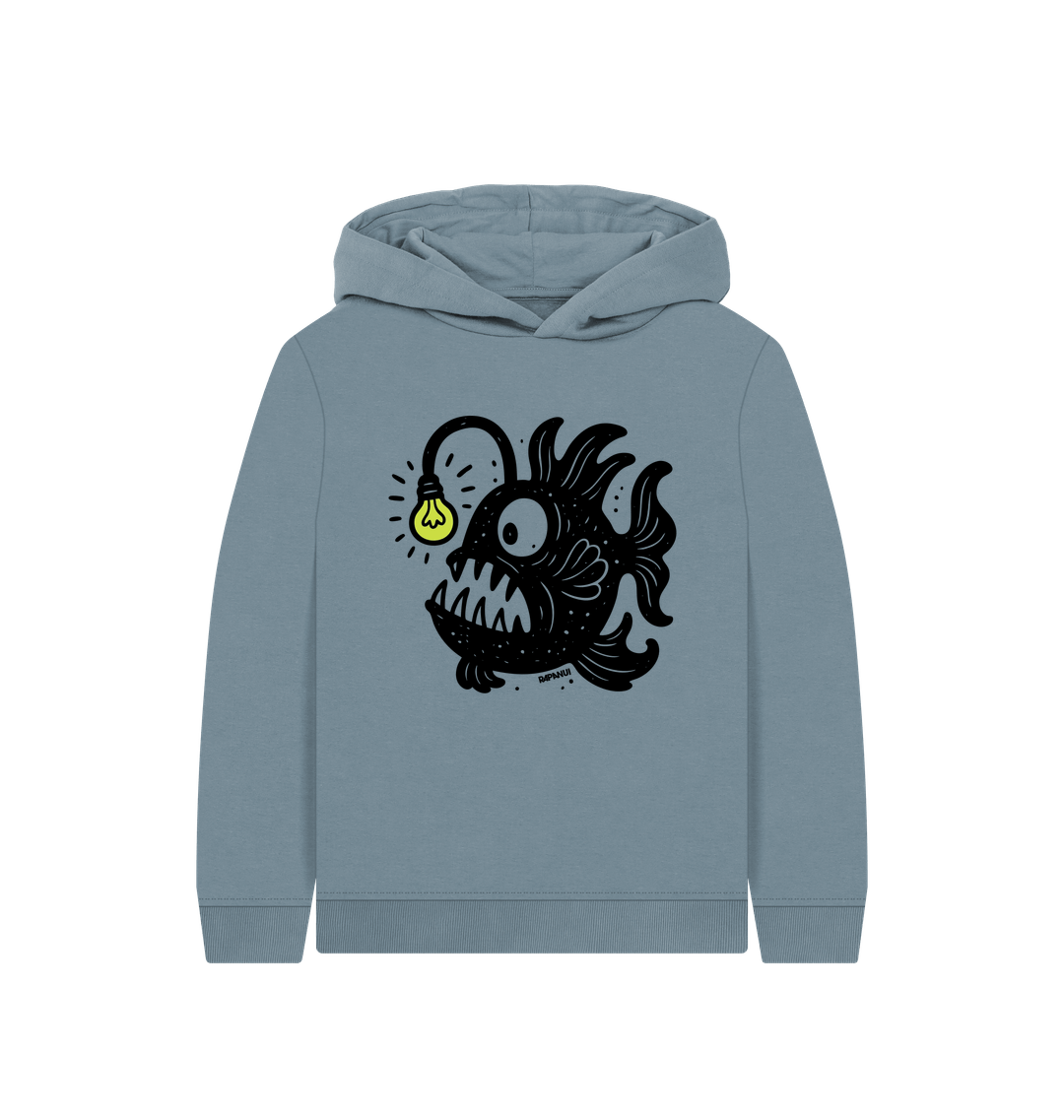 Kids Anglerfish Hoodie | Children's Deep Sea Hoody | Rapanui