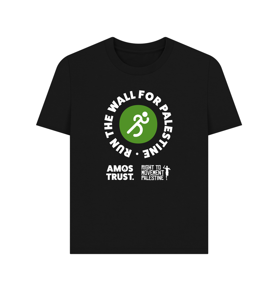 NEW! Run The Wall Black Fitted T-shirt from Amos Trust