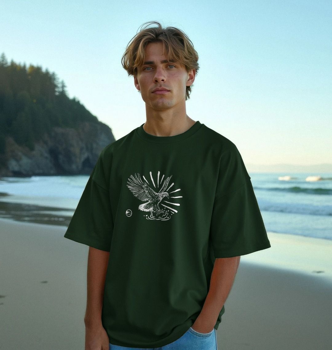 Men's Oversized White-tailed Eagle Tee