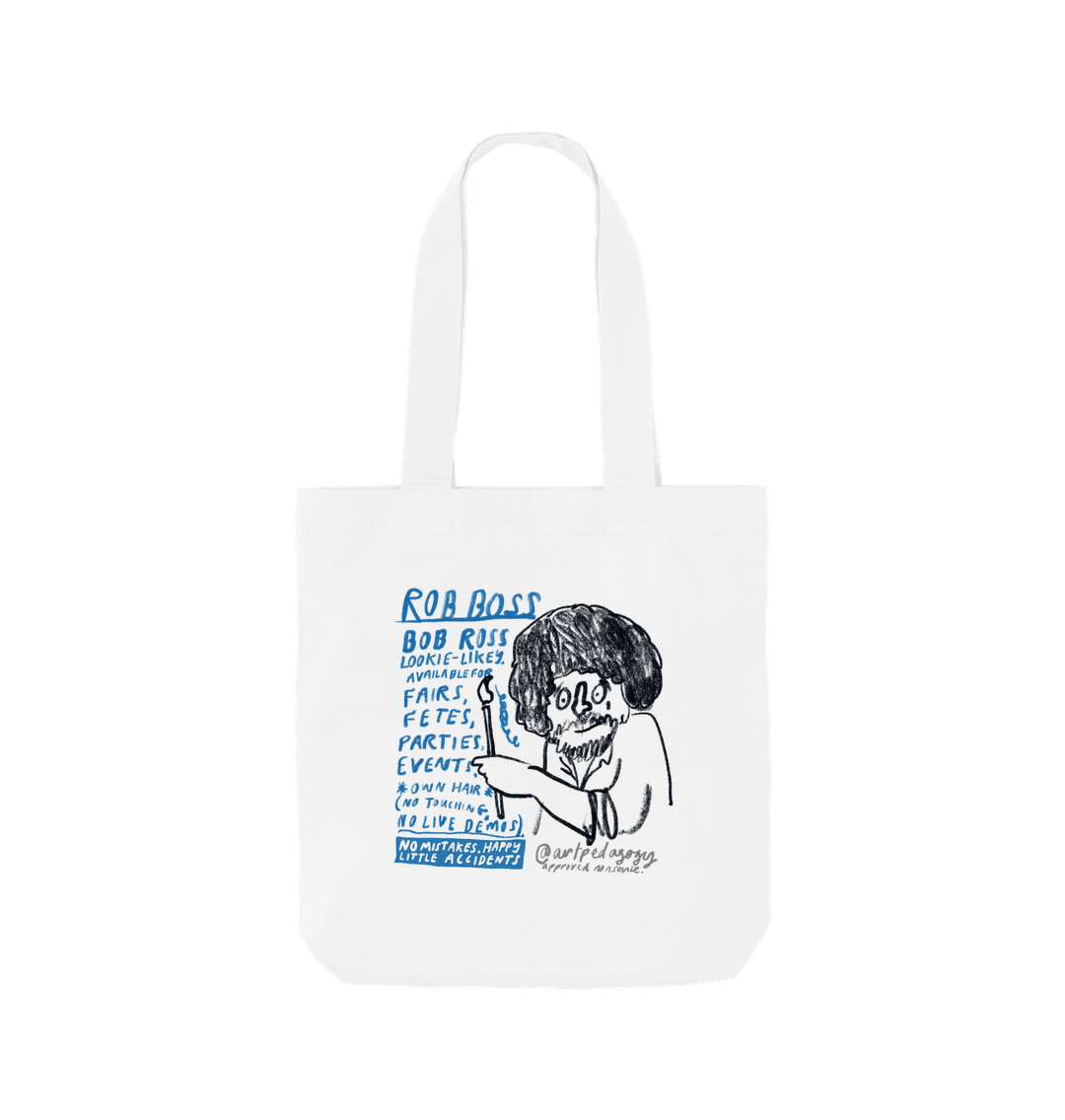 Rob Boss Bob Ross tote bag