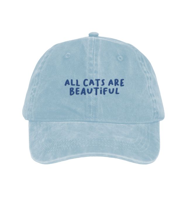 Black Cat Printed Cap