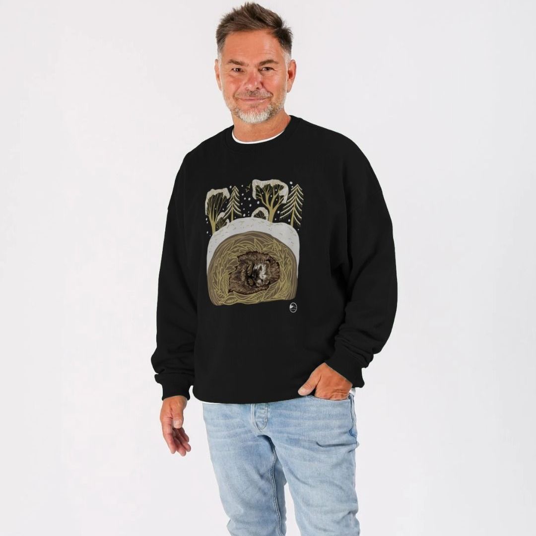 Men's Winter Hedgehog Oversized Jumper