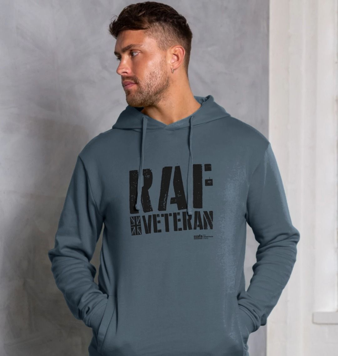 SSAFA RAF Veteran Hoodie (Stone Blue) | SSAFA Store