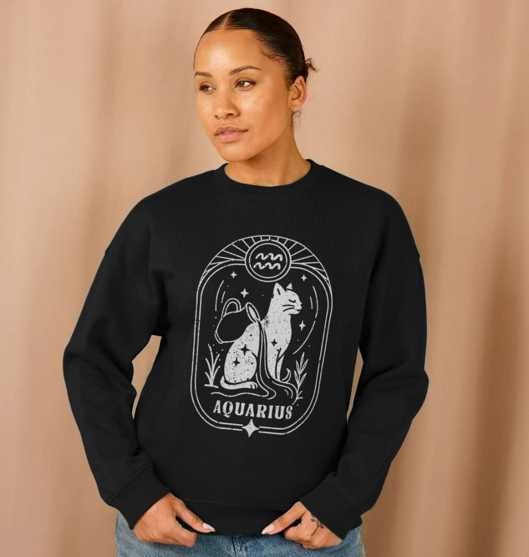 Aquarius Cat Oversized Jumper