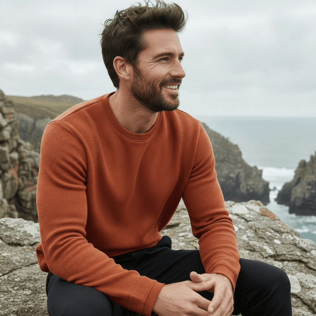 Men's Waffle Knit Jumper & Socks Set | Gift Set | Rapanui
