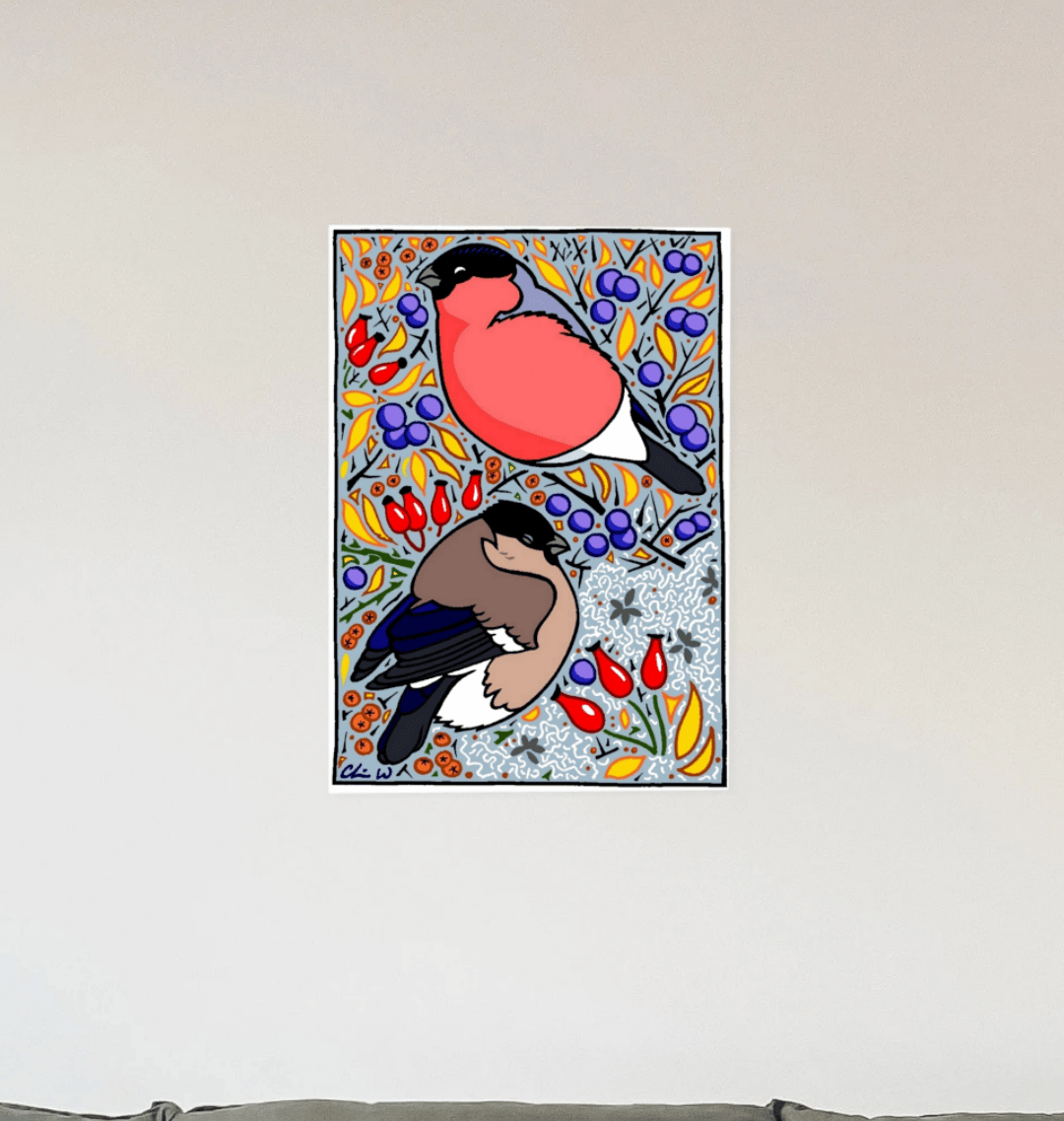 Colin Wilkinson Bullfinch Art Print (Med)