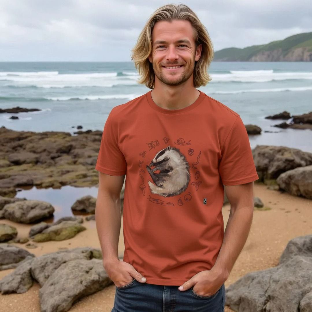 Sleeping Badger Unisex T-shirt