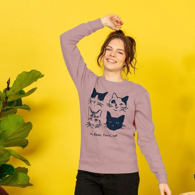 Un Deux Trois Cat Oversized Jumper