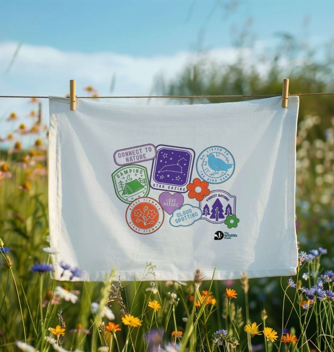 Connect To Nature Tea Towel | The Wildlife Trusts Shop