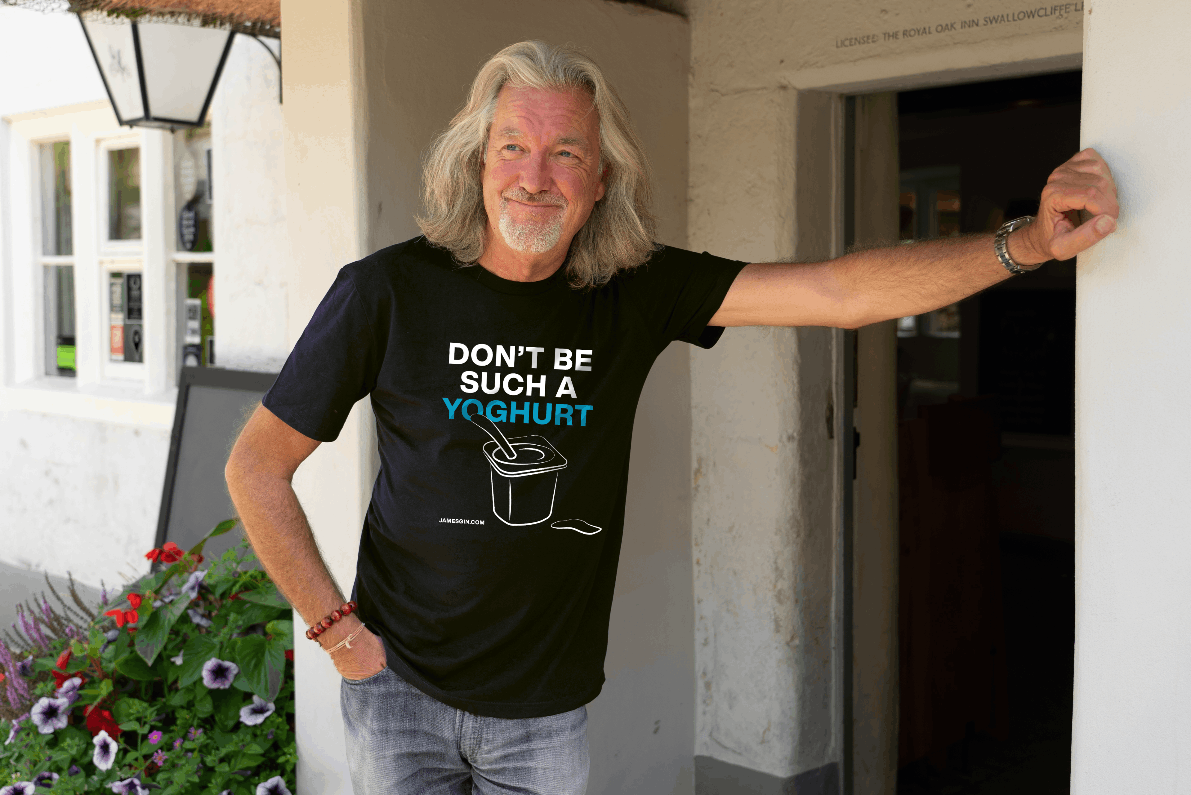 "DON'T BE SUCH A YOGHURT" tee black