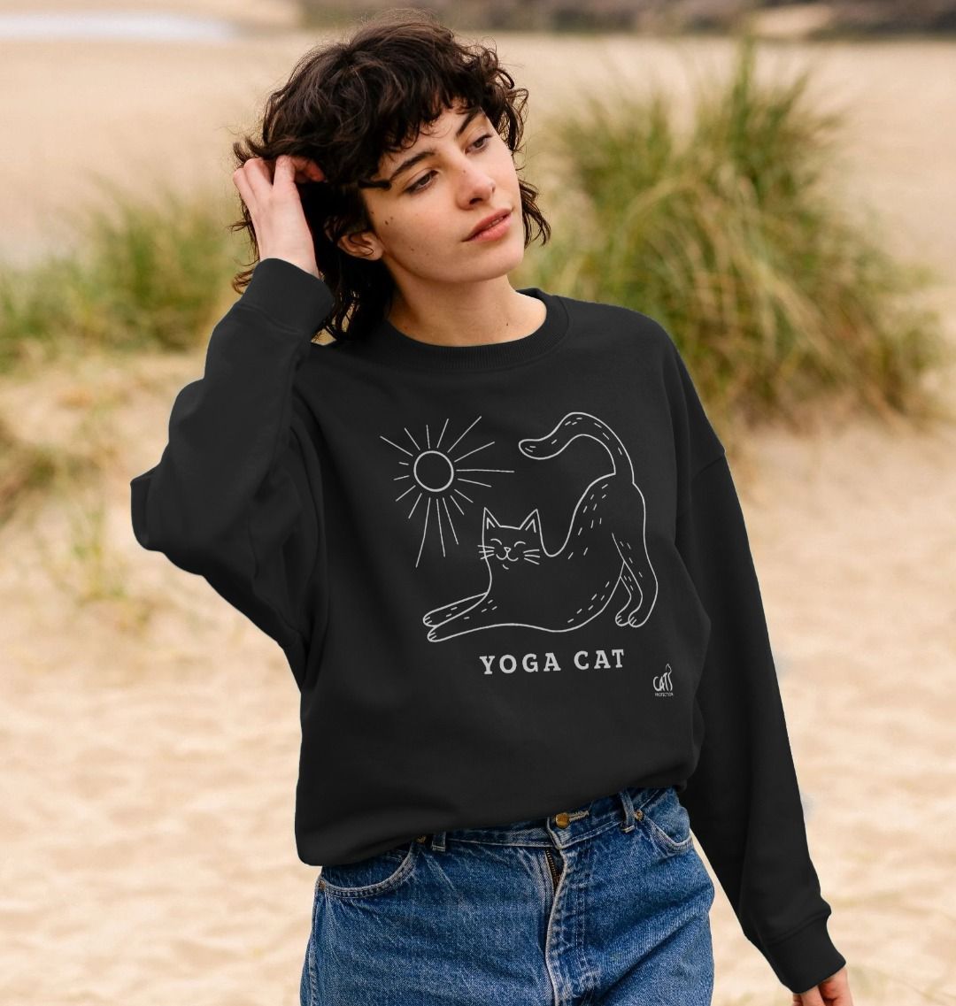 Yoga Cat Oversized Jumper | Official Cats Protection Shop