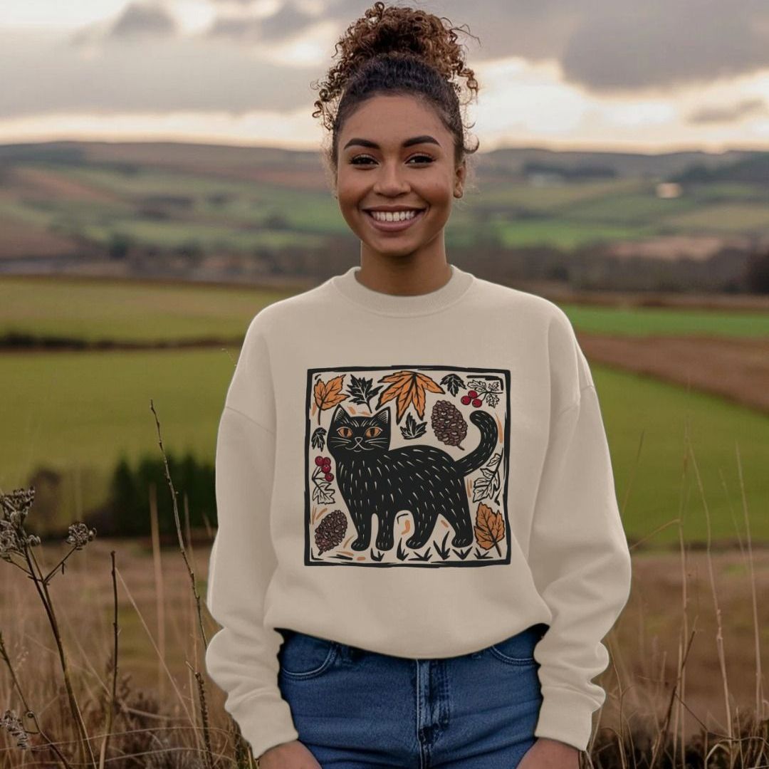 Autumn Cats Oversized Jumper