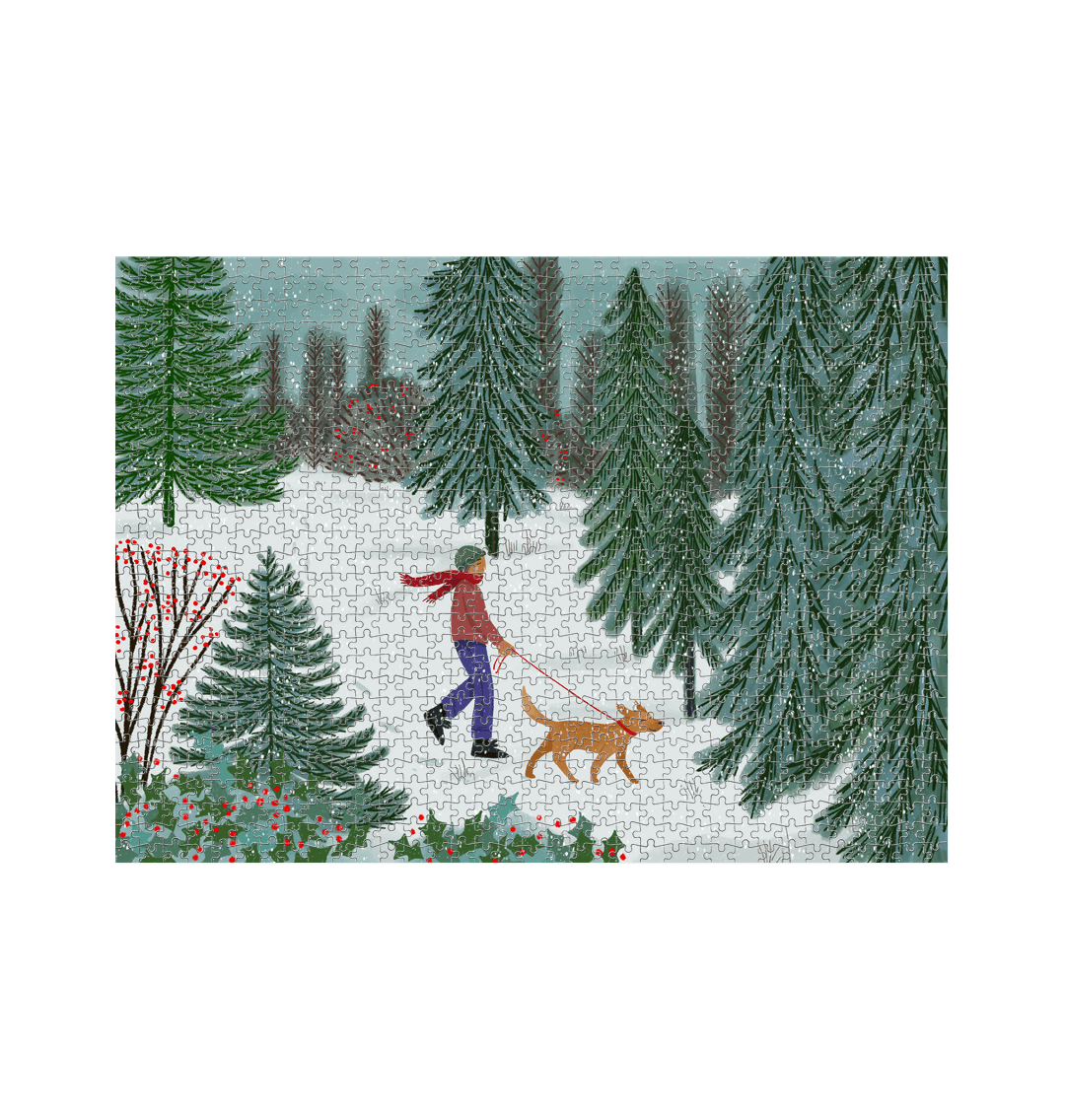 Winter Dog Walk Jigsaw