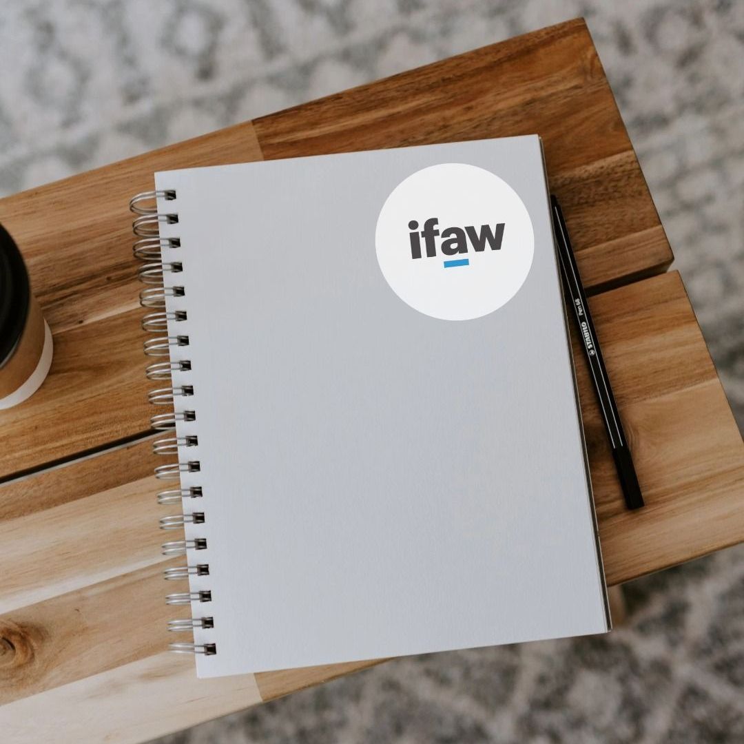 IFAW Logo Sticker | Organic Cotton Wildlife Decal | ifaw