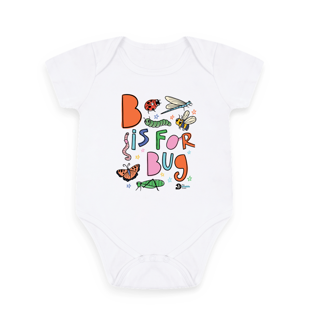 B is for Bug Baby Bodysuit | Official Wildlife Trusts Shop