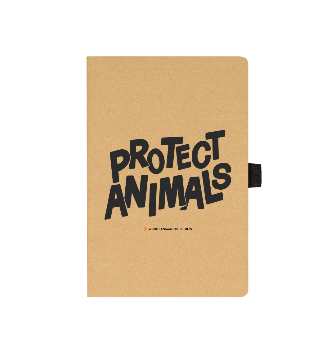 Protect Animals Slogan Notebook