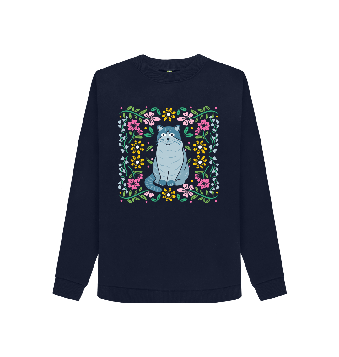 Floral Cat Jumper