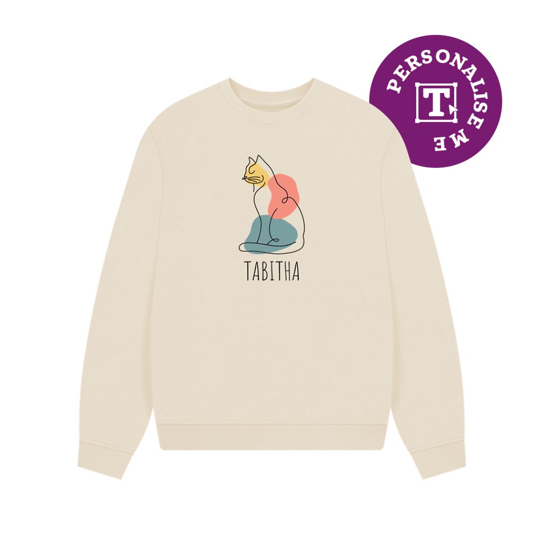 Personalised Cat Oversized Jumper | Cats Protection Shop