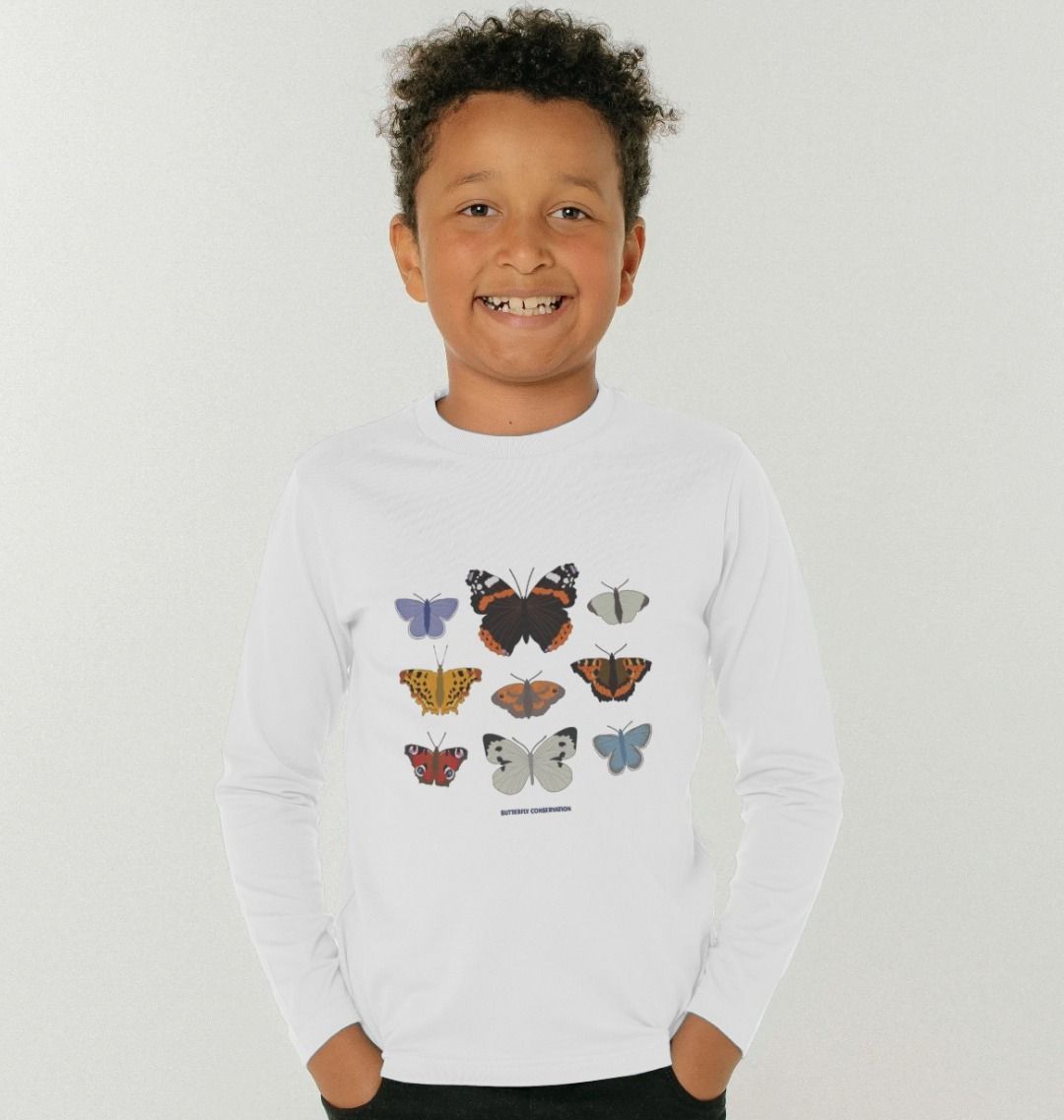 Butterfly Kid's Long Sleeve T-shirt