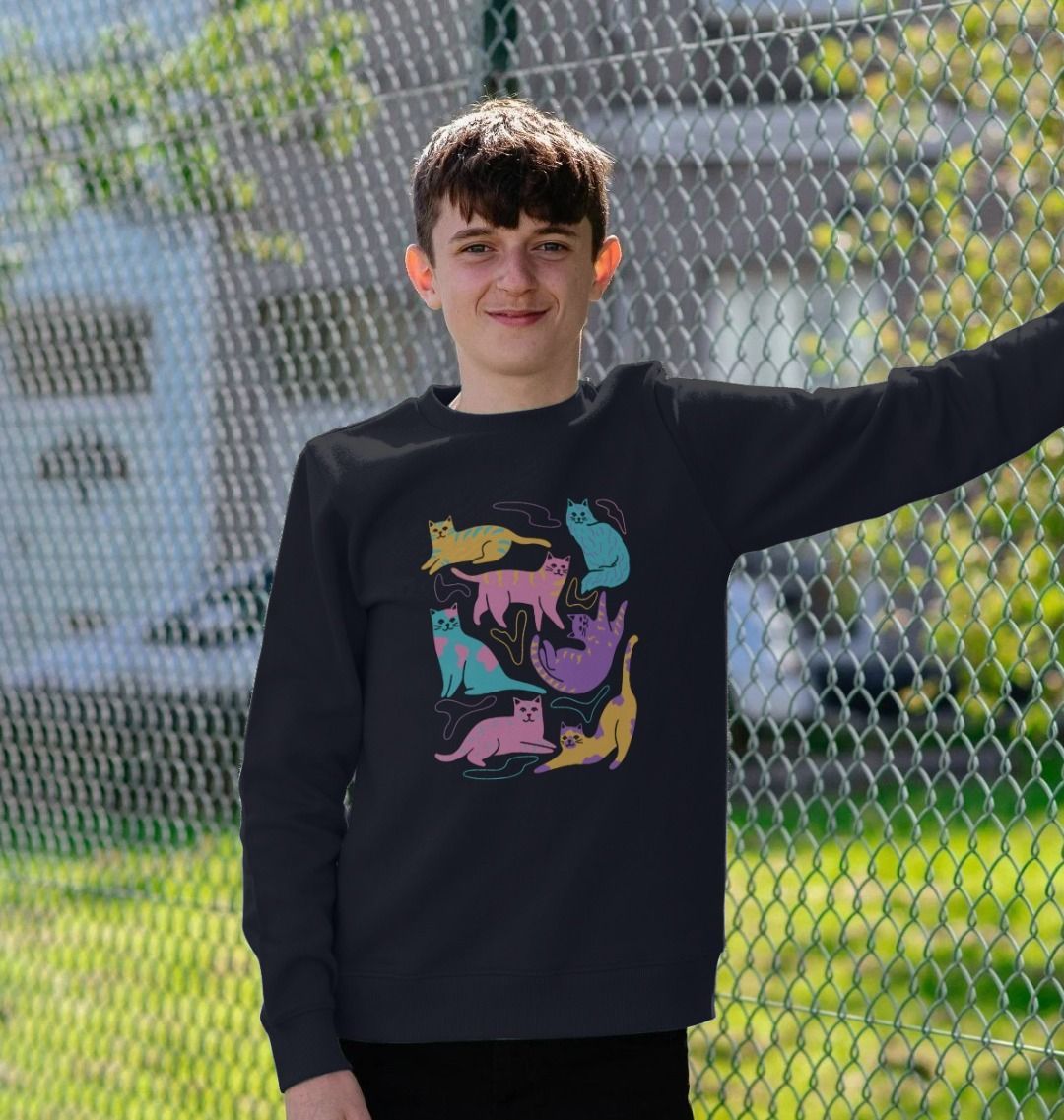 Colourful Cats Kids Jumper | Official Cats Protection Shop