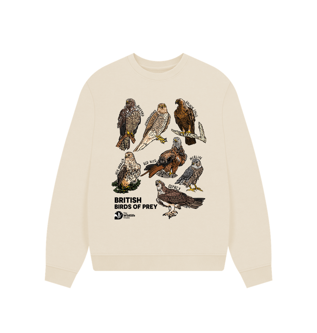 British Birds Of Prey Oversized Women's Jumper