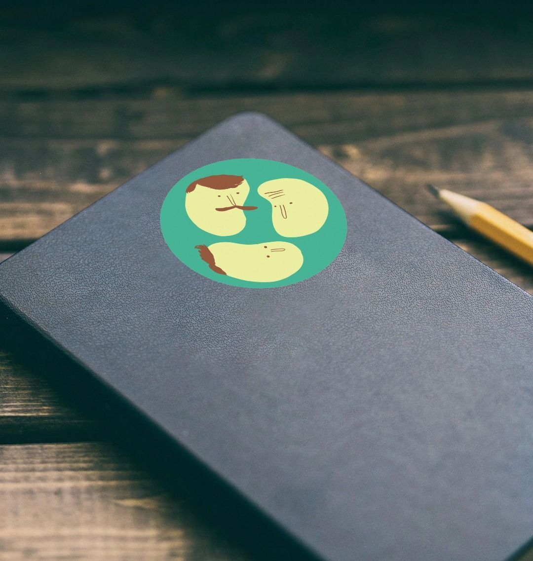 Three Bean Salad Logo Sticker
