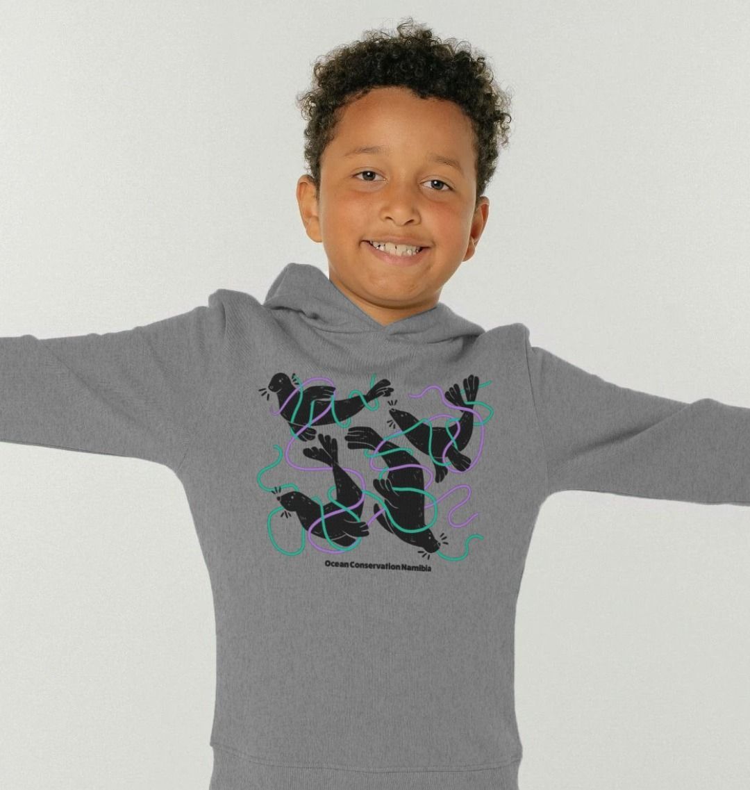 Kid's Swimming Seals Hoody