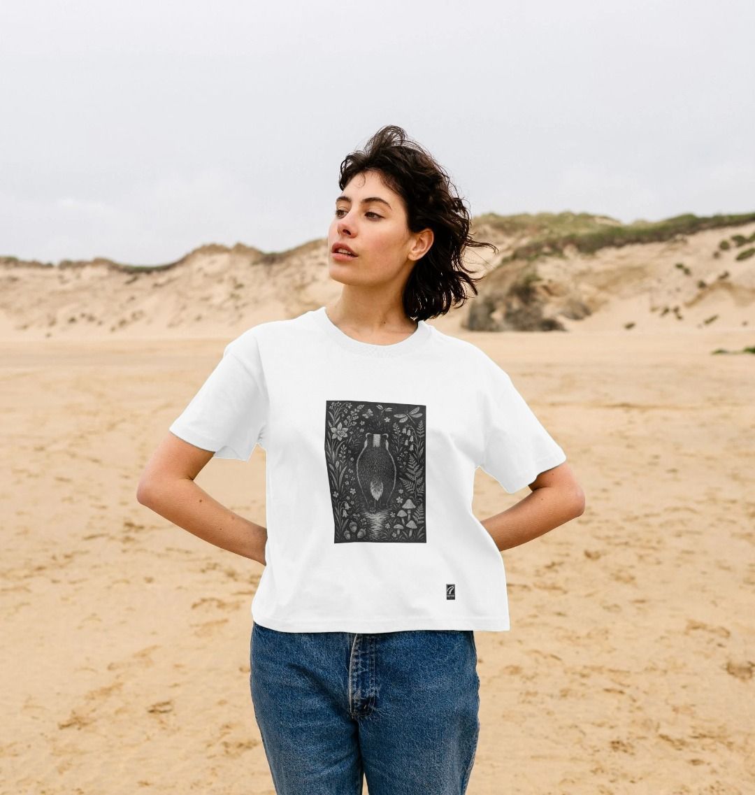 Badgers Belong Here x Naomi Booker Boxy T-shirt