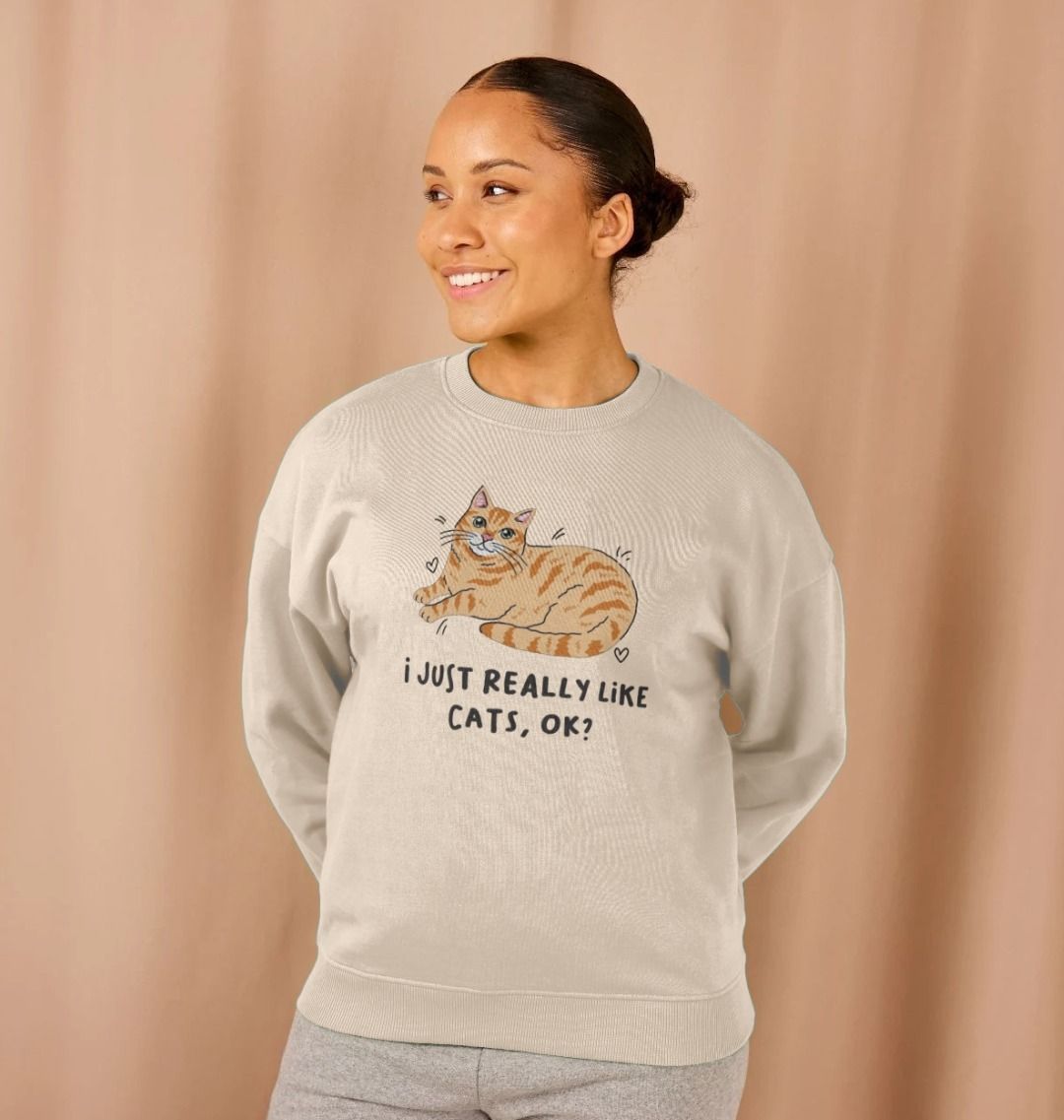 I Like Cats Oversized Jumper | Official Cats Protection Shop