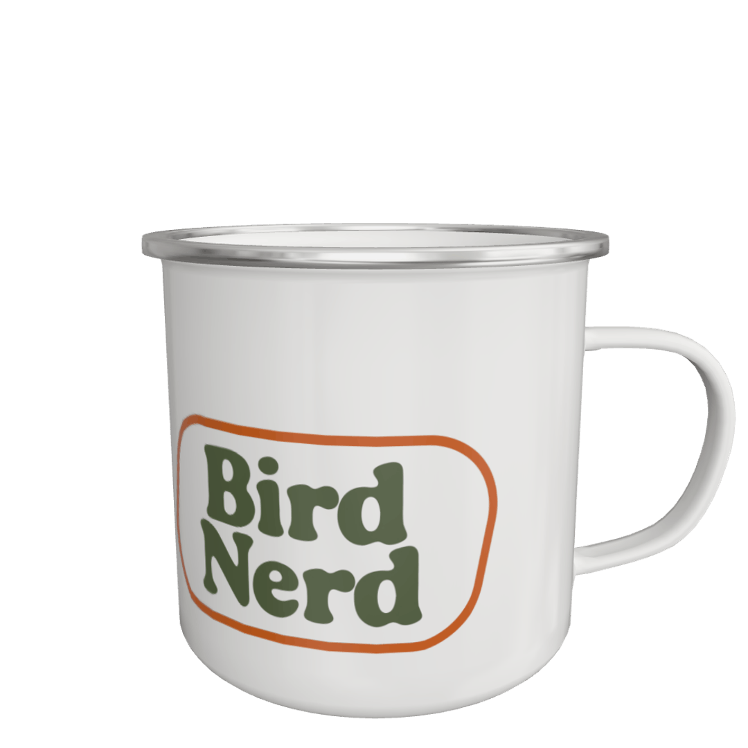 Bird Nerd Enamel Mug | RSPB