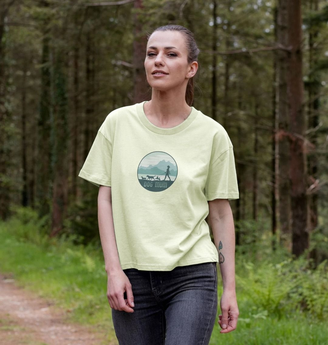 Dogs Trust Dog Mum Adventures Organic Cotton Boxy T-Shirt