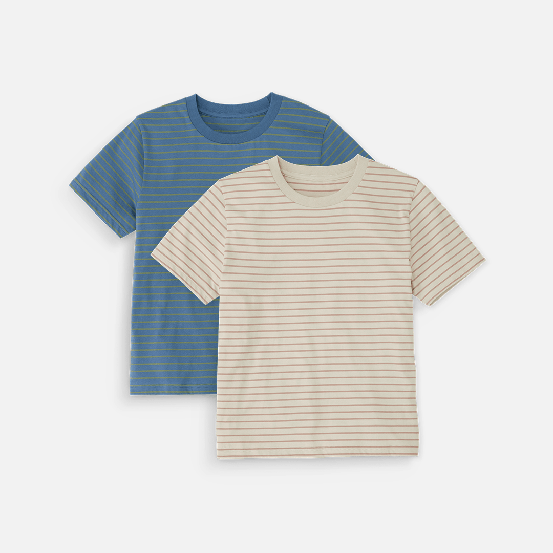 Women's Organic Cotton Striped T-shirts | 2 Pack