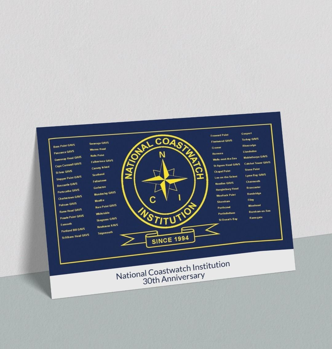 NCI 30th Anniversary Flag Design Postcard