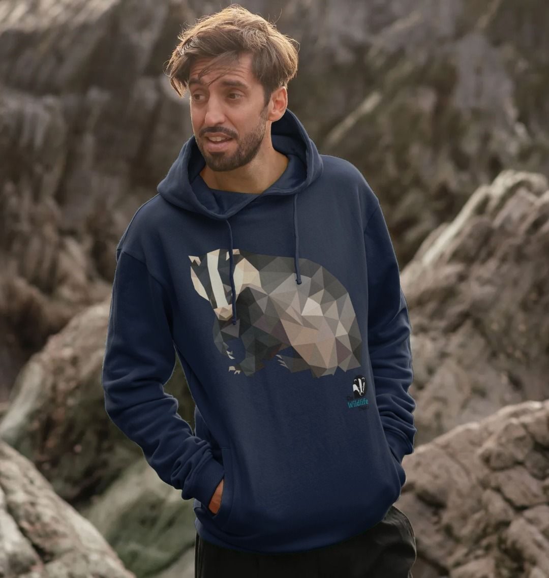 Geometric Badger Hoody | The Wildlife Trusts Store