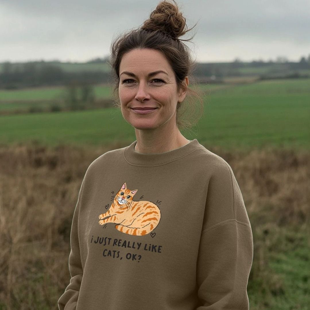 I Like Cats Oversized Jumper | Official Cats Protection Shop