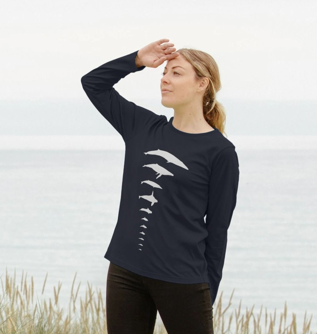UK Cetaceans Long Top - White