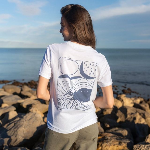 Women's Save Our Seas T-shirt | Sustainable Ocean Design | Rapanui