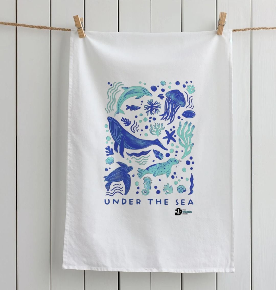 Under The Sea Tea Towel | The Wildlife Trusts Shop
