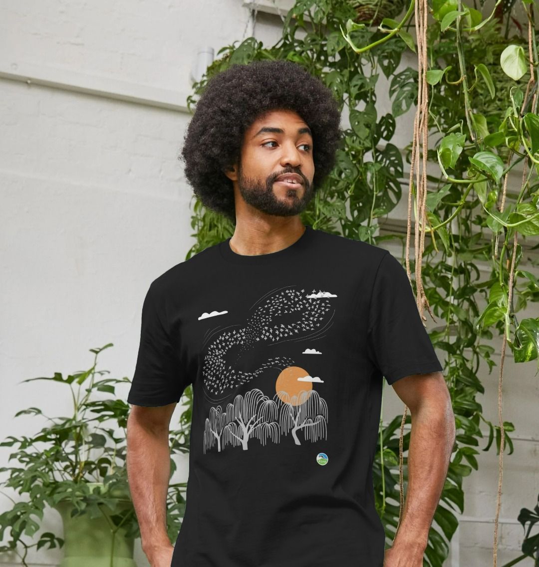 Starling murmuration remill t-shirt